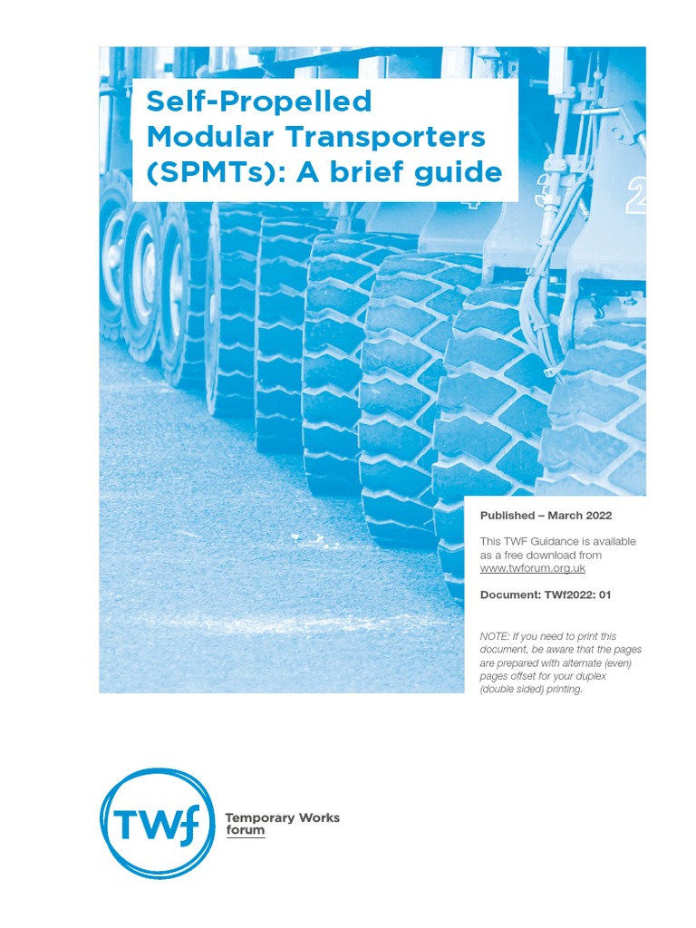 TWf2022.01 - SPMTs A Basic Guide - March 2022 - FINAL | PDF | Steering ...
