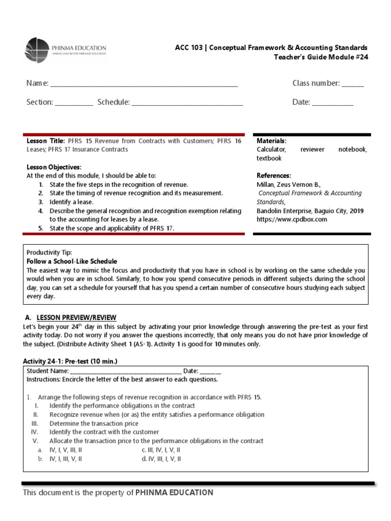 Acc 103 Sas-24 | PDF | Debits And Credits | Lease