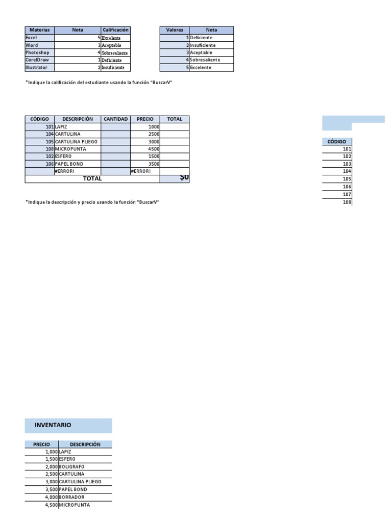Tarea Funcion Buscarv | PDF