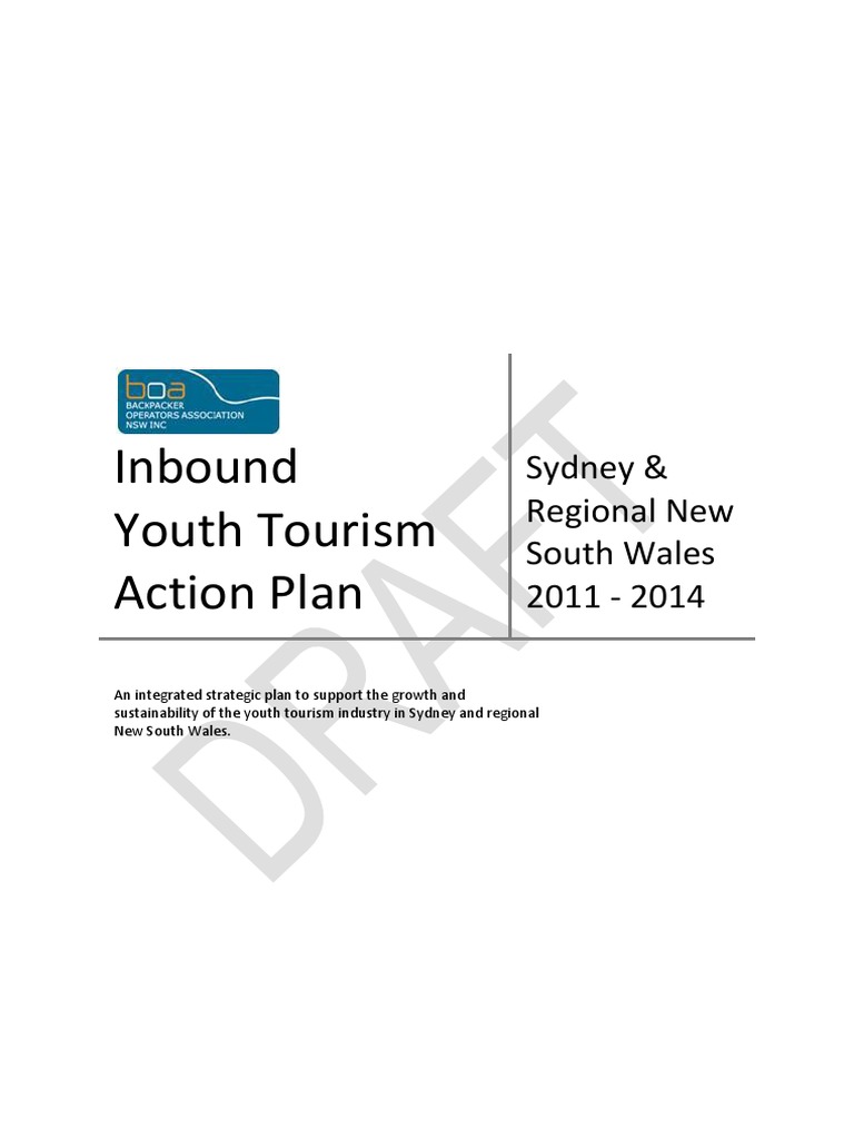 Boa Action Plan Draft For Consultation With Boa Members | PDF | Tourism | New South Wales