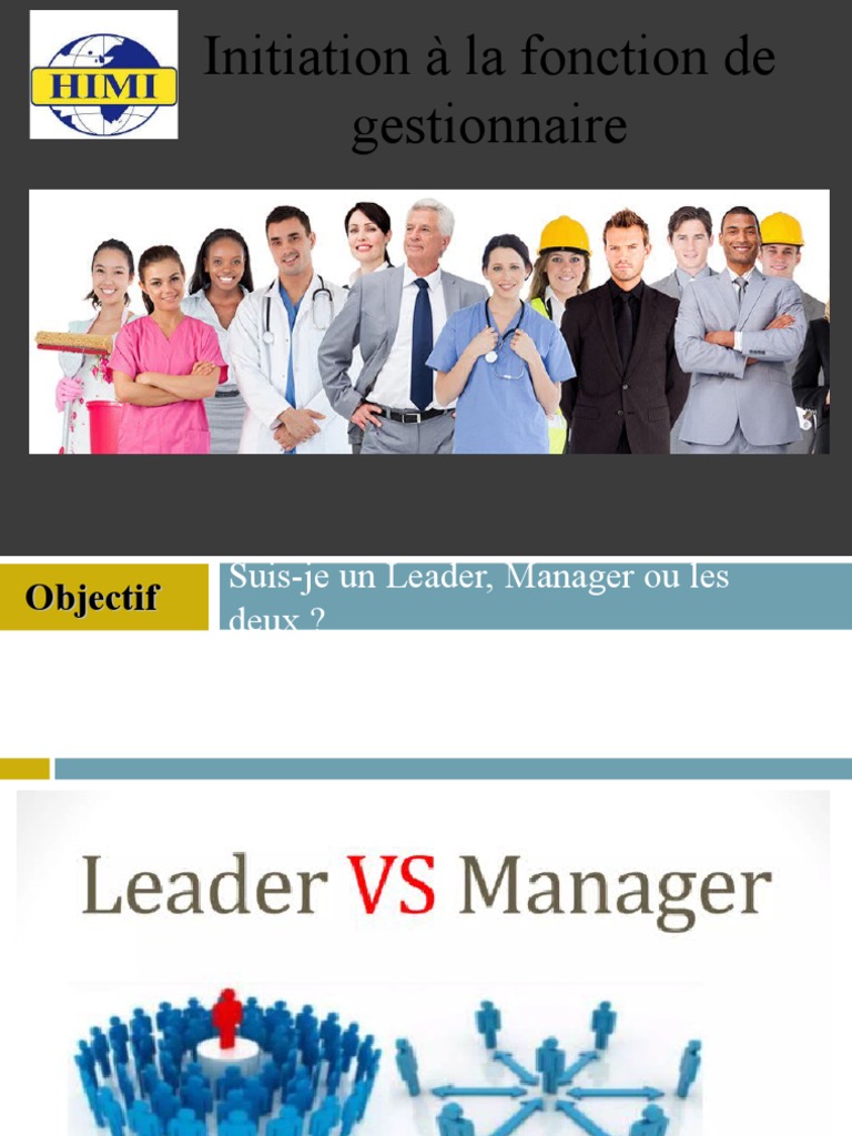 Cours 11 Leader Vs Manager | PDF