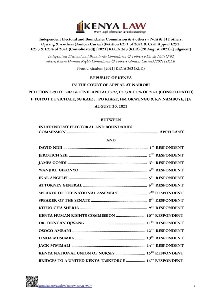 BBI Case Judgement Court of Appeal | PDF | Initiative | Repeal