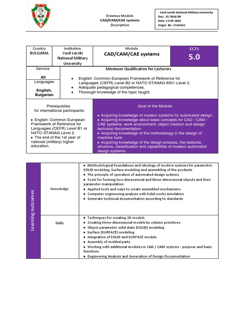 38 CAD.CAM.CAE systems Description 2018- стамен | PDF | Computer Aided ...