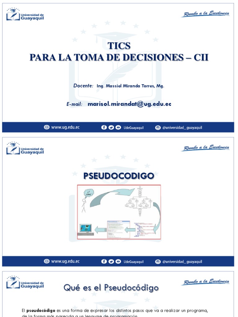 1 Pseudocódigo | PDF | Programación de computadoras | Lenguaje de ...