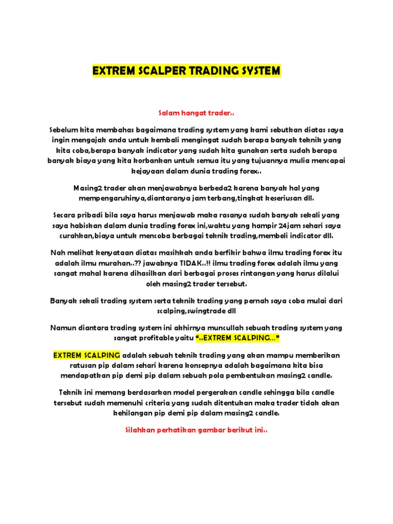 Extrem Scalper Secret | PDF
