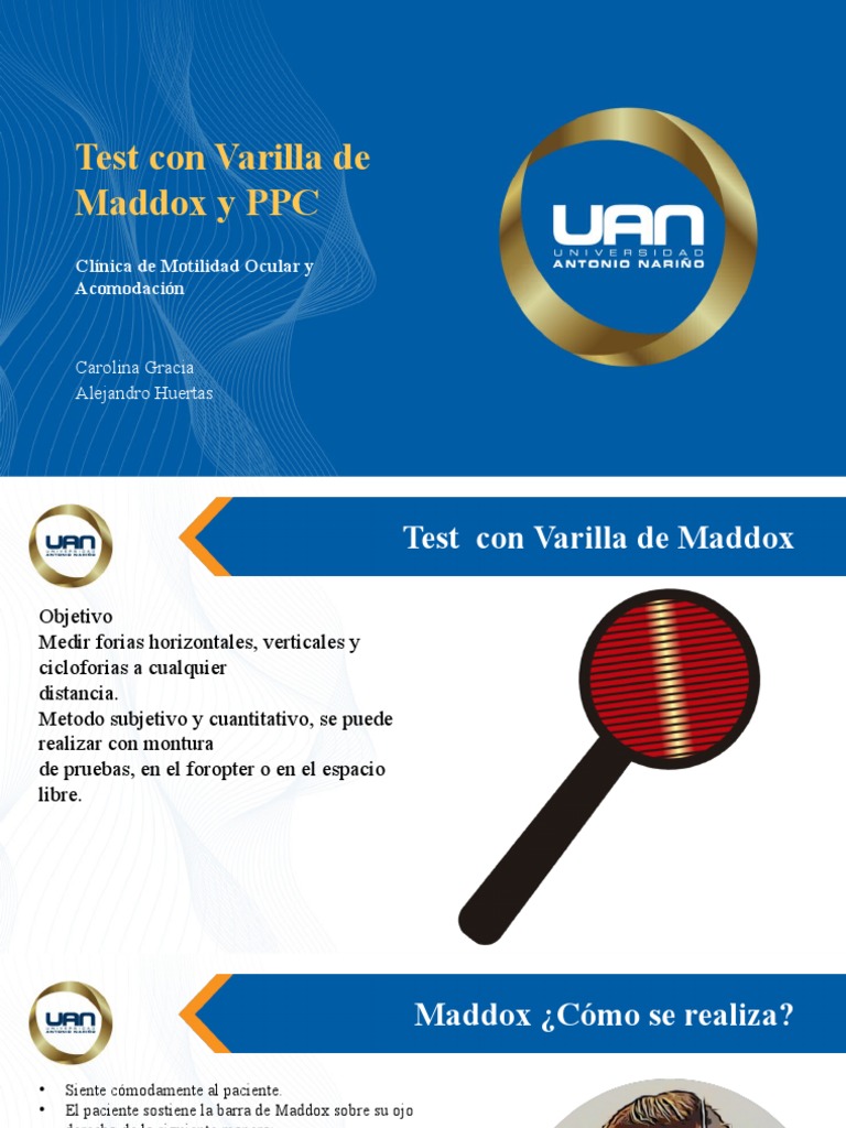 Varilla de Maddox y PPC | PDF | Rasgos faciales | Oftalmología