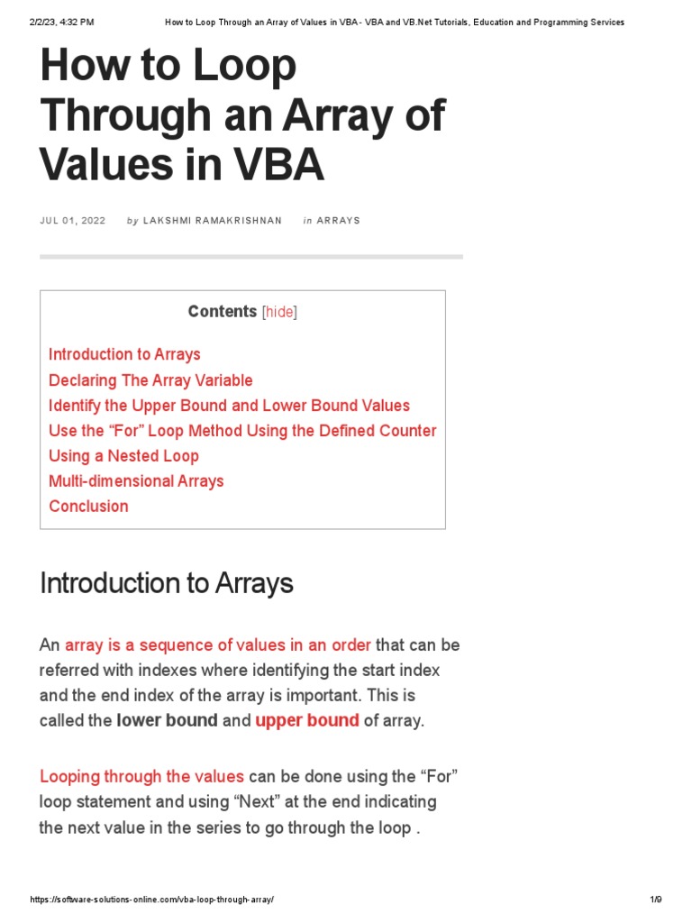 how-to-loop-through-an-array-of-values-in-vba-vba-and-vb-net