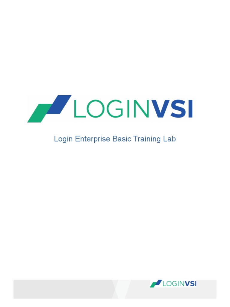 Login Enterprise Training Lab Guide | PDF | Login | Hyper V