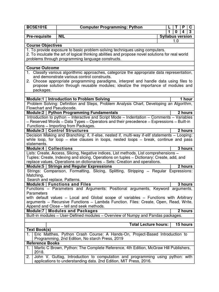 BCSE101E - COMPUTER-PROGRAMMING - PYTHON - ETH - 1.0 - 67 - BCSE101E ... BCSE101E - COMPUTER-PROGRAMMING - PYTHON - ETH - 1.0 - 67 - BCSE101E ...