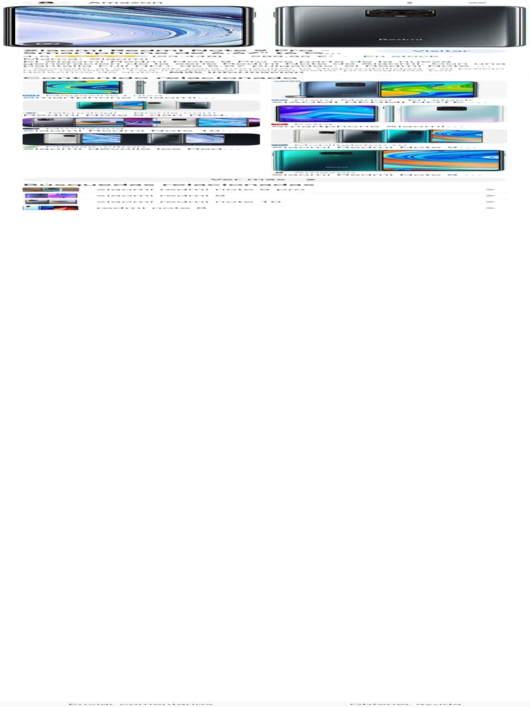 Redmi Note 9 - Búsqueda de Google | PDF