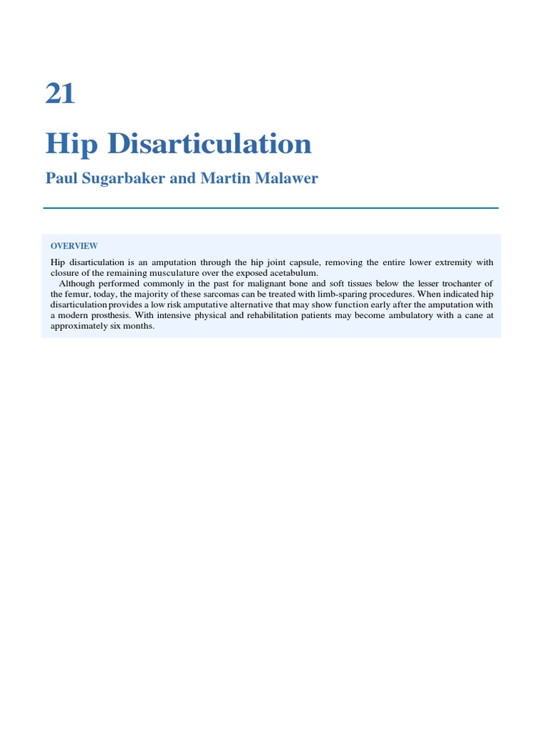 Hip Disarticulation | PDF | Science & Mathematics | Technology ...