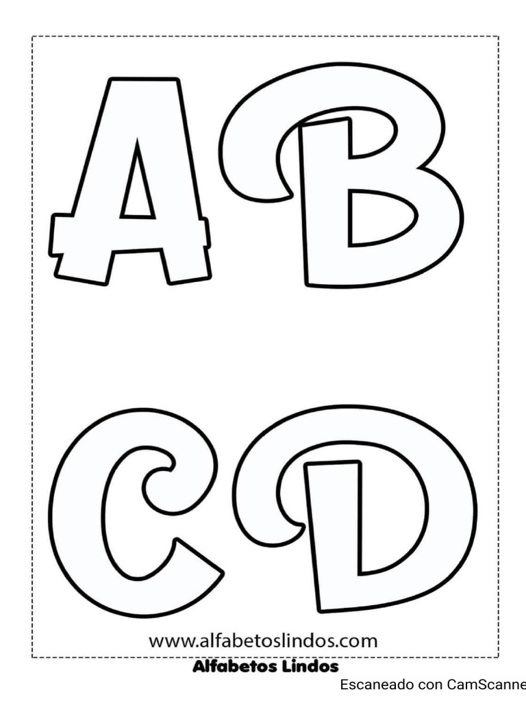 Molde de Letras | PDF