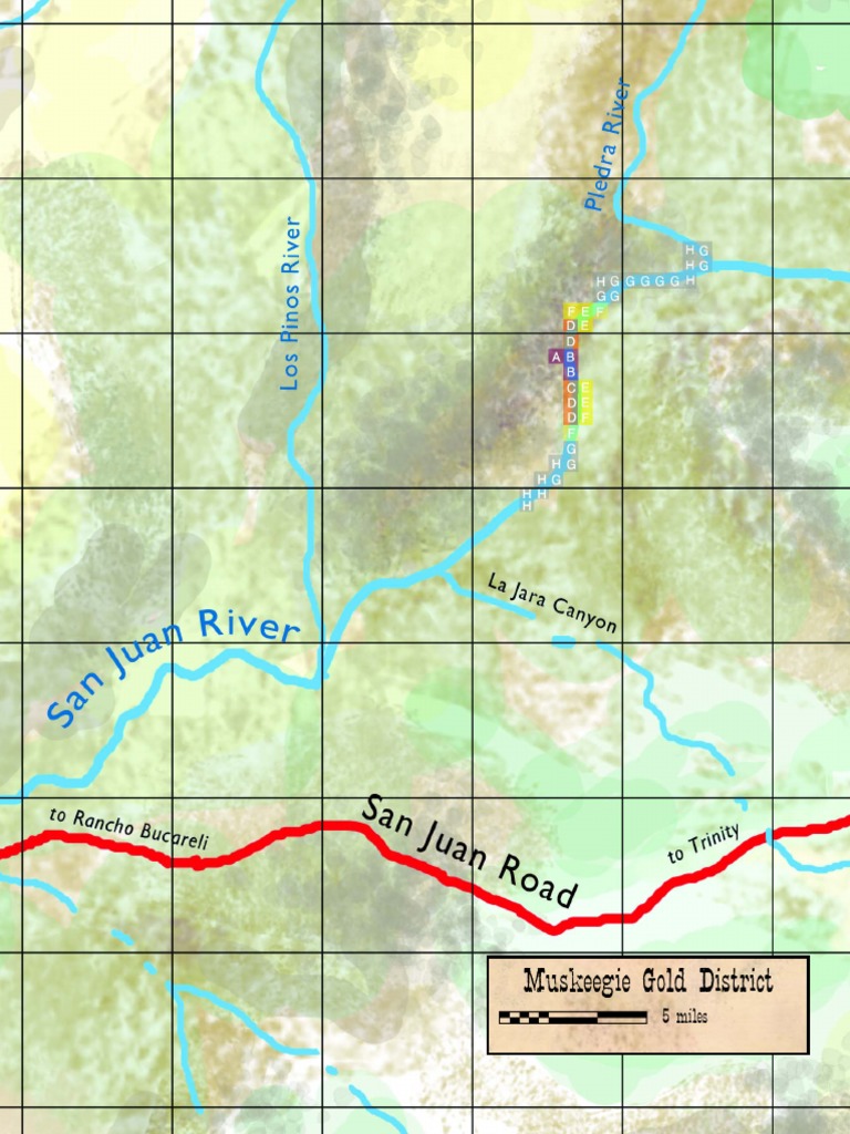 Aces & Eights Muskeegie Gold District Map | PDF