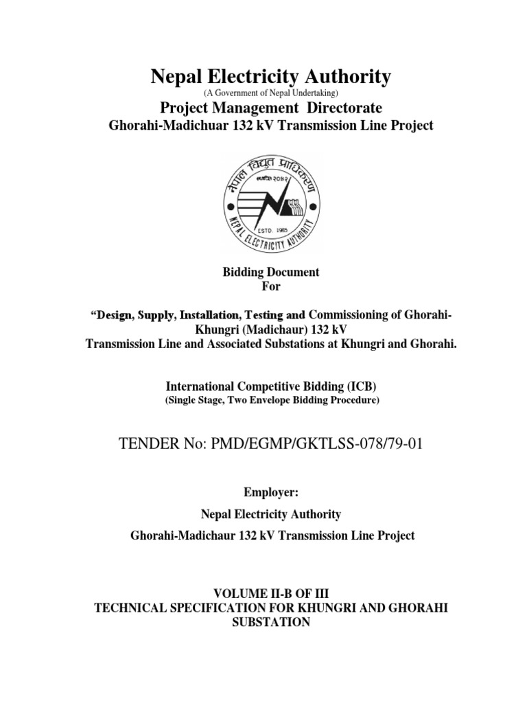 Section I-Project Specific Requirement | PDF | Electrical Substation | Specification (Technical ...