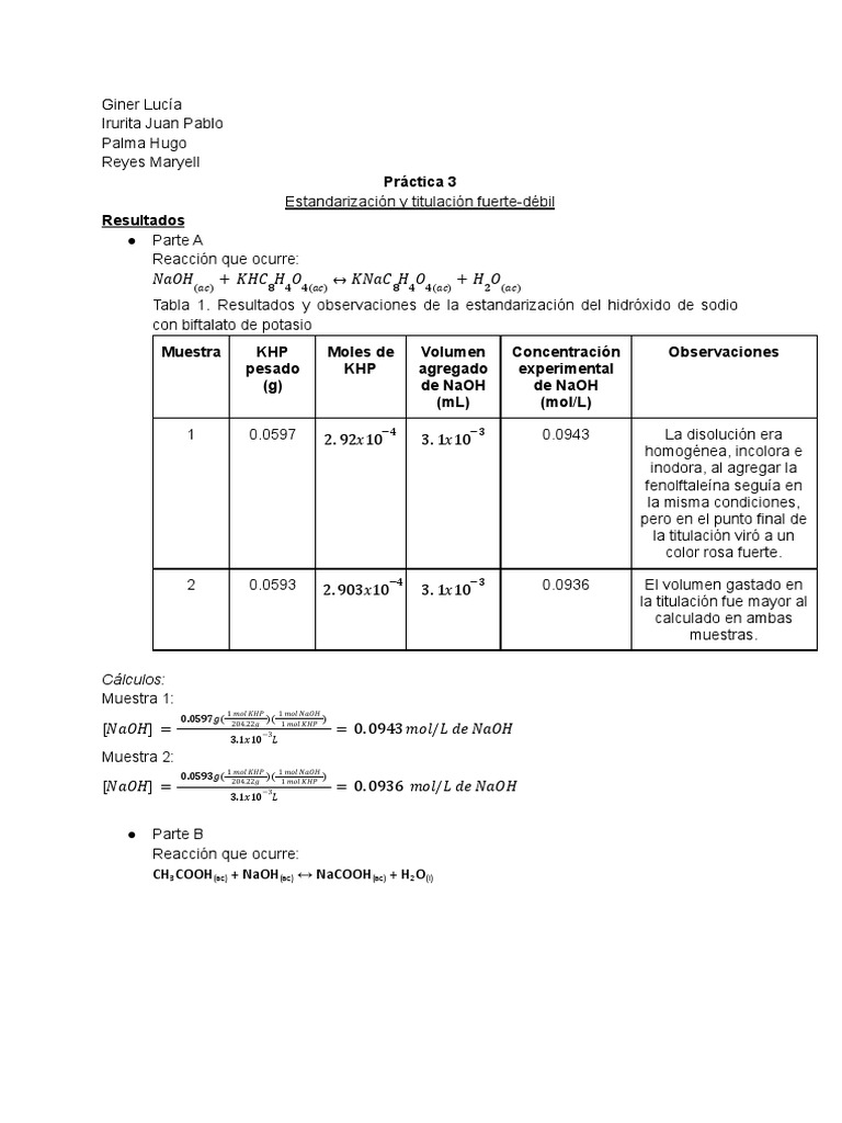 Practica 3 Lab Analitica Corregida | PDF | Valoración | Química
