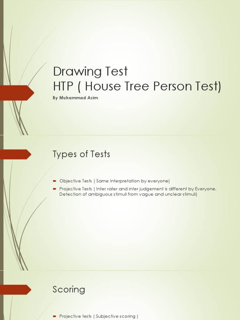 Drawing Test HTP (House Tree Person Test) : by Muhammad Asim | PDF ...