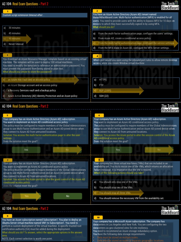 AZ 104 Questions - Final | PDF | Microsoft Azure | Computer Network