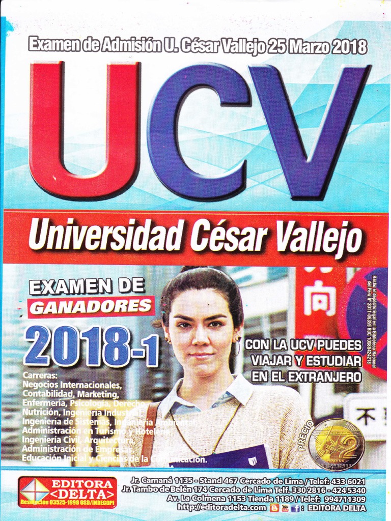 Examen de Admisión UCV 2025 | PDF | Perú