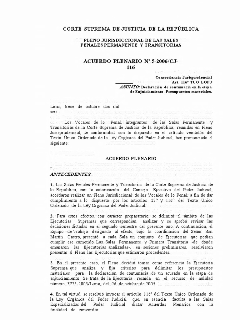 Contumacia en Enjuiciamiento Penal | PDF | Ley procesal | Caso de ley
