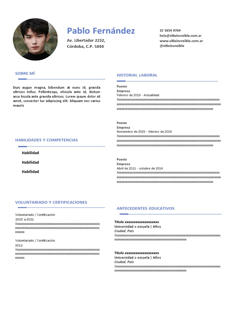 Formato de Curriculo Gratis | PDF