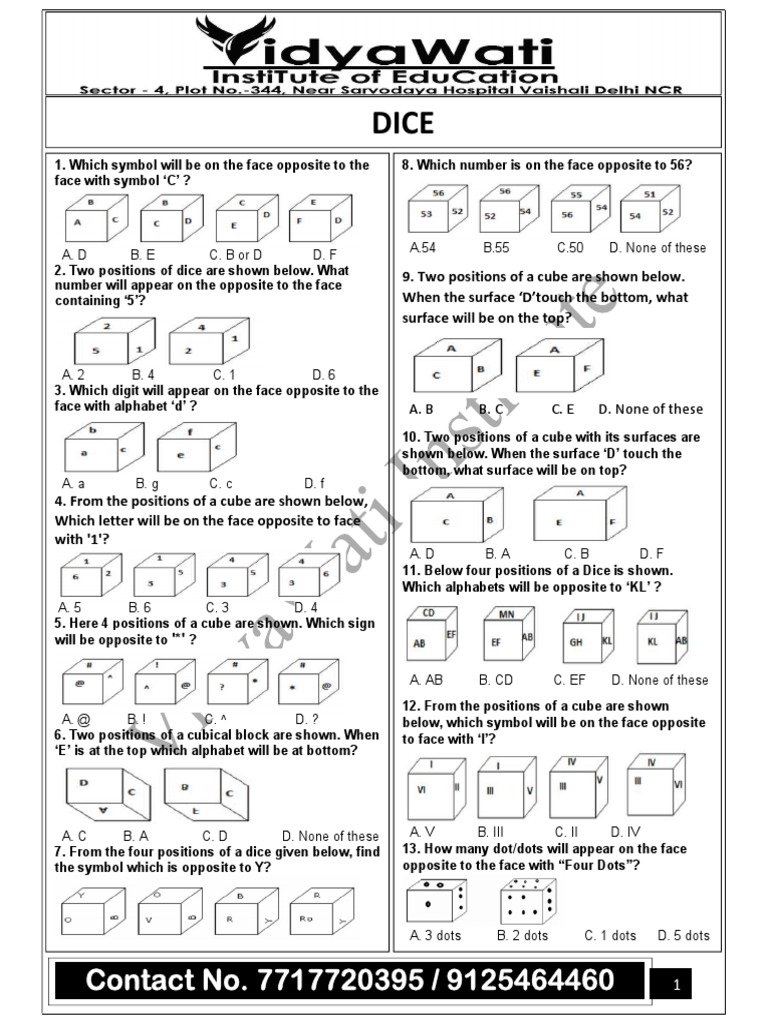 Complete Dice Xuz3a7vcd0qy3niuacmt | PDF | Dice