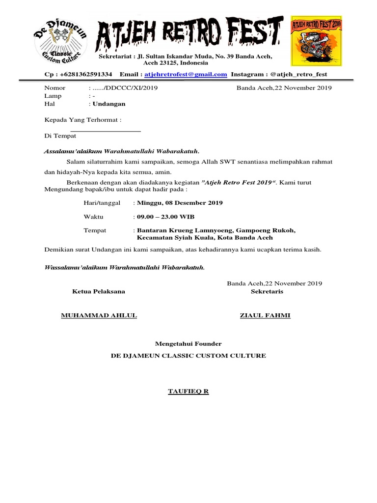 Undangan Formal | PDF