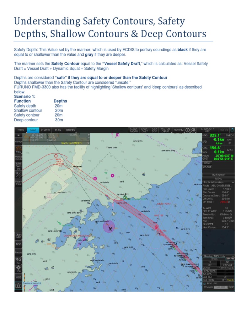 FURUNO FMD-3300 Understanding Depths | PDF