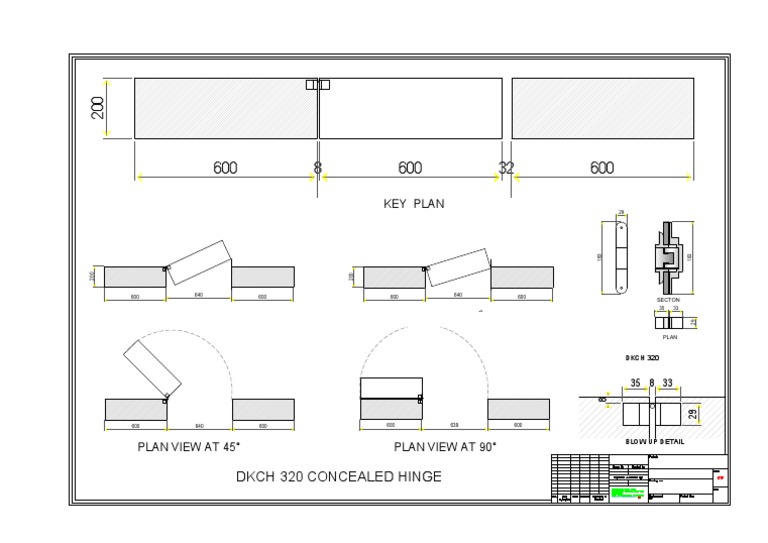 Concealed Hinge Detail Plans | PDF