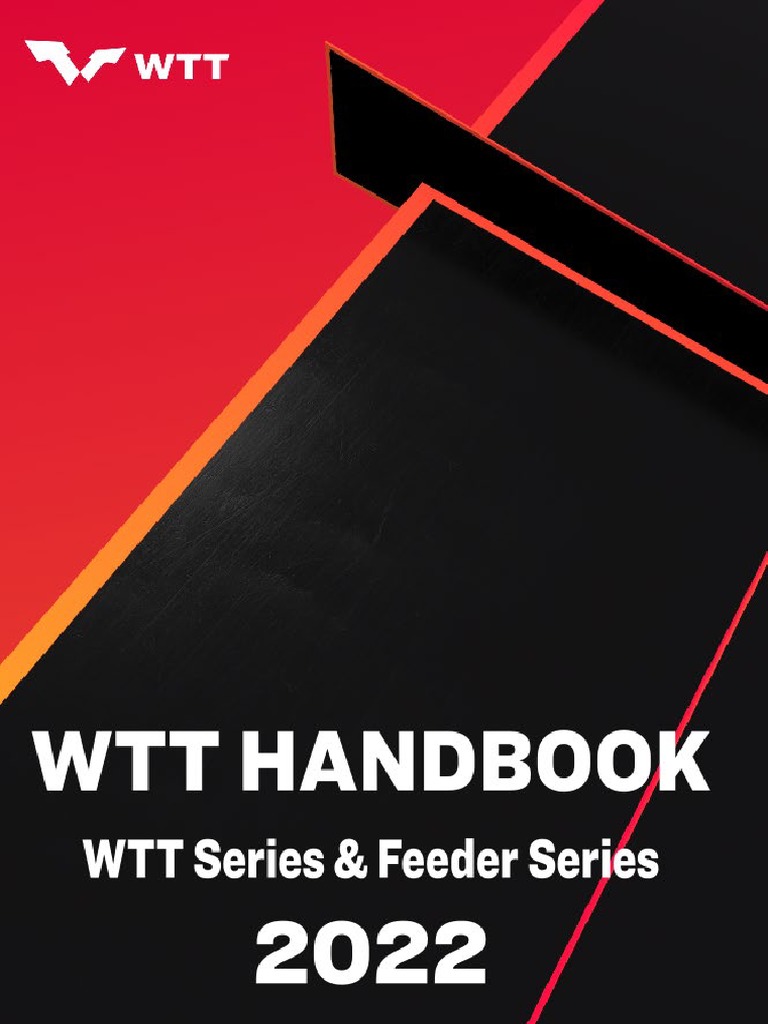 WTT Series & Feeder Handbook 2022 | PDF | Justice | Crime & Violence