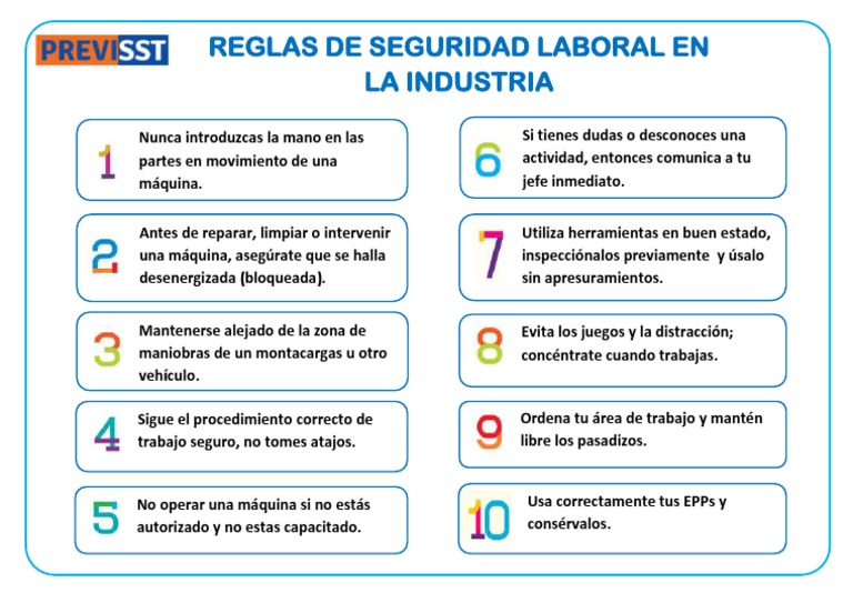 Reglas de Seguridad en La Industria | PDF