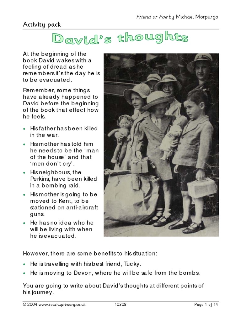 Friend or Foe Activity Pack | PDF