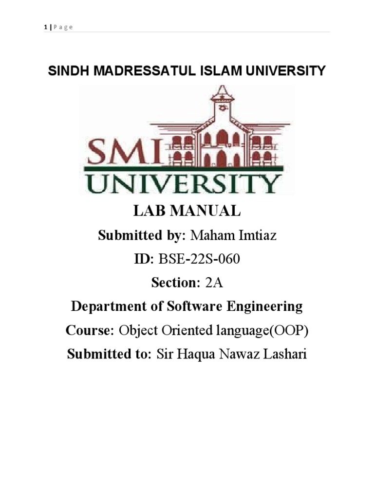 Labmanual | PDF | Computer Program | Programming