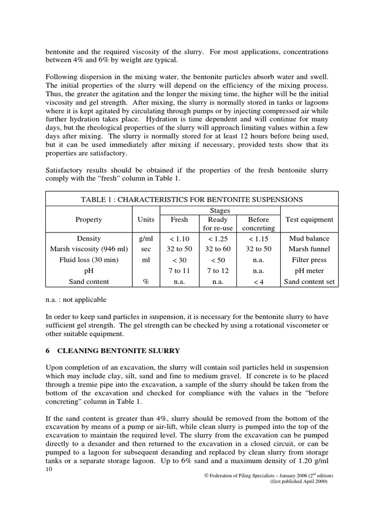 Bentonite 4 Download Free Pdf Viscosity Applied And
