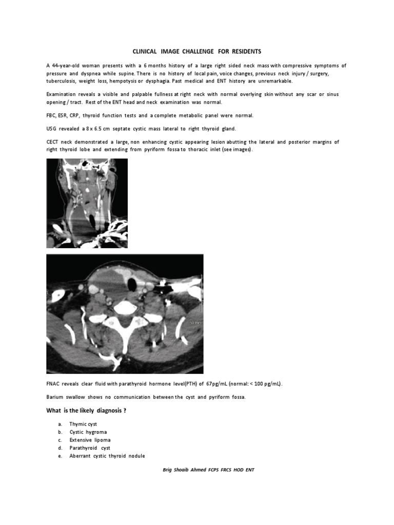 Clinical Image Challenge FOR RESIDENTS | PDF | Science & Mathematics