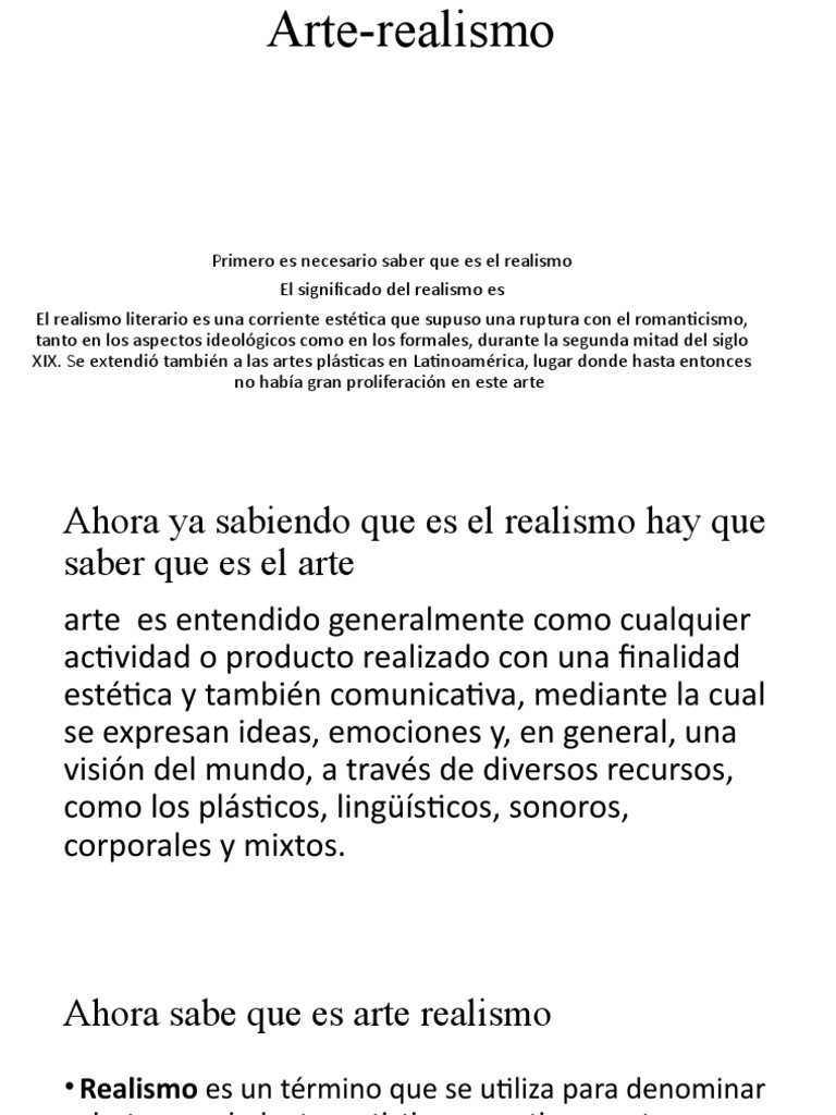Arte Realismo | PDF