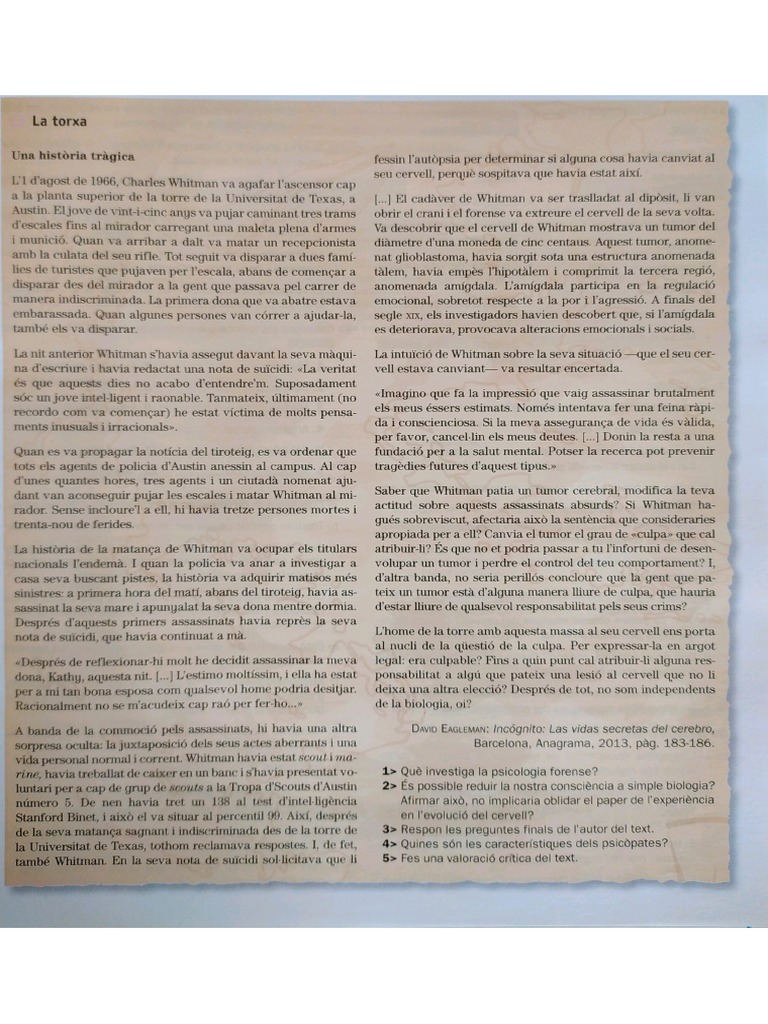 La Torxa. Una Història Tràgica | PDF
