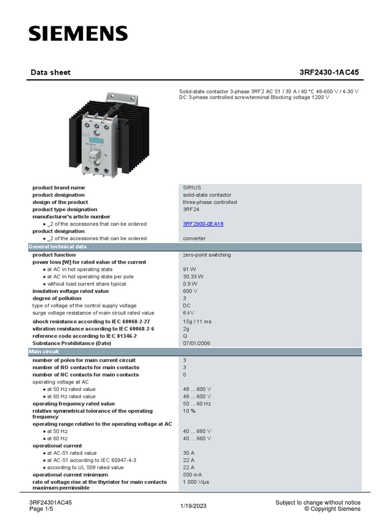 3RF24301AC45 Datasheet en | PDF | Alternating Current | Fuse (Electrical)