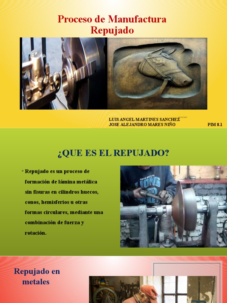 Proceso de Repujado de Metales | PDF | Rieles | Mecanizado