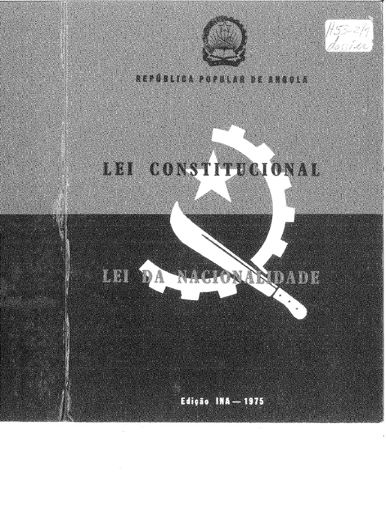 Angola Lei Da Nacionalidade 1975 | PDF