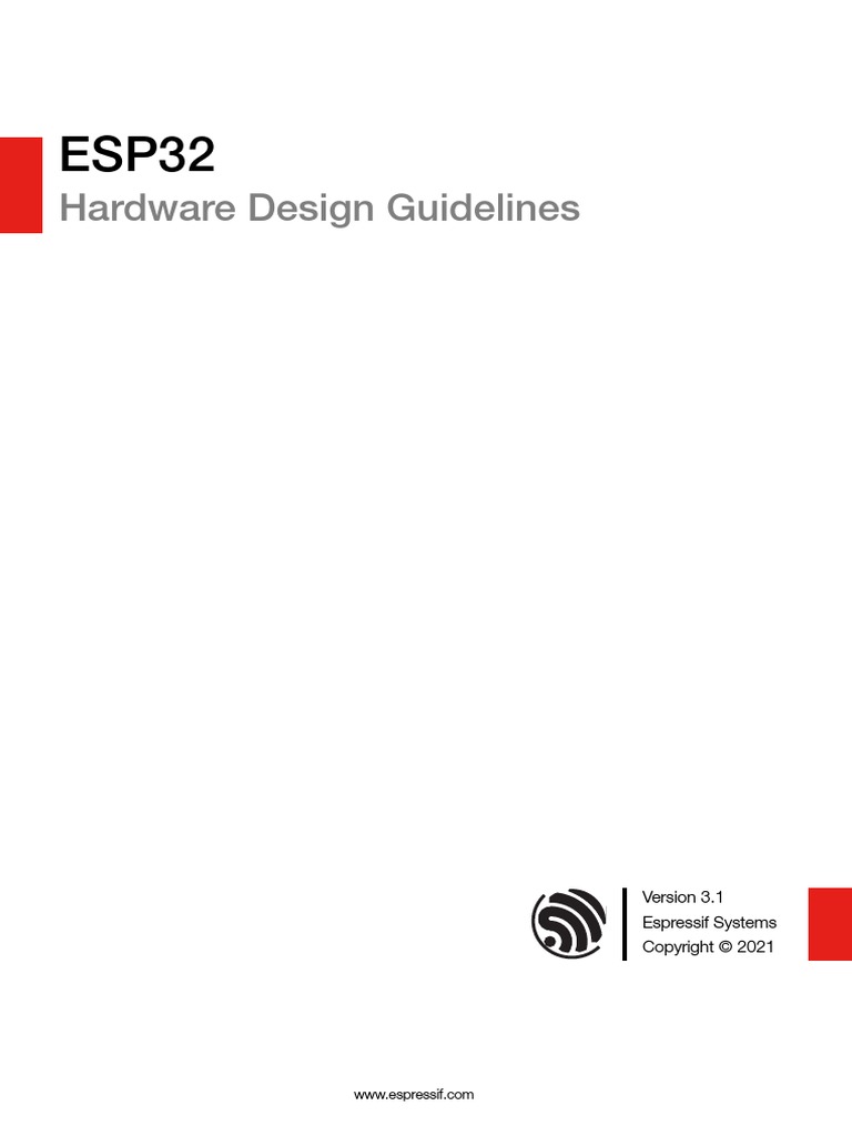 Esp32 Hardware Design Guidelines en | PDF | Power Supply | Capacitor