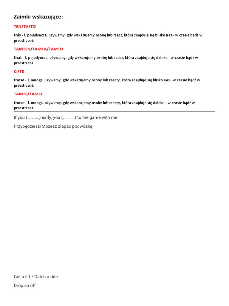 Zaimki WSK | PDF