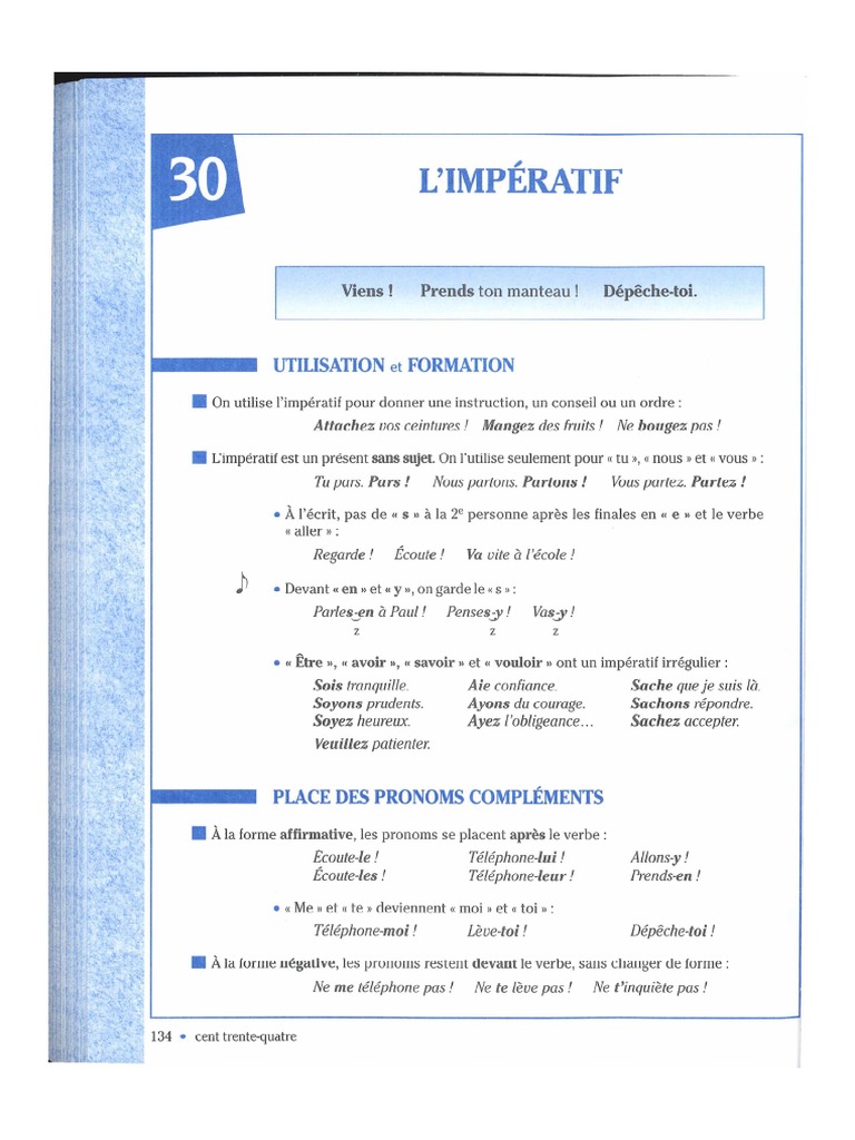 Impc3a9ratif Explication Exercices | PDF
