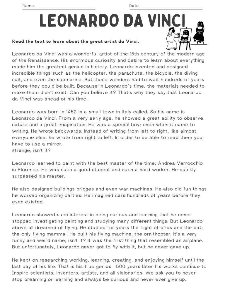 Leonardo Da Vinci | PDF
