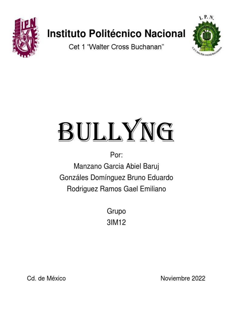 Investigacion Del Bullying | PDF | Acoso cibernético | Violencia