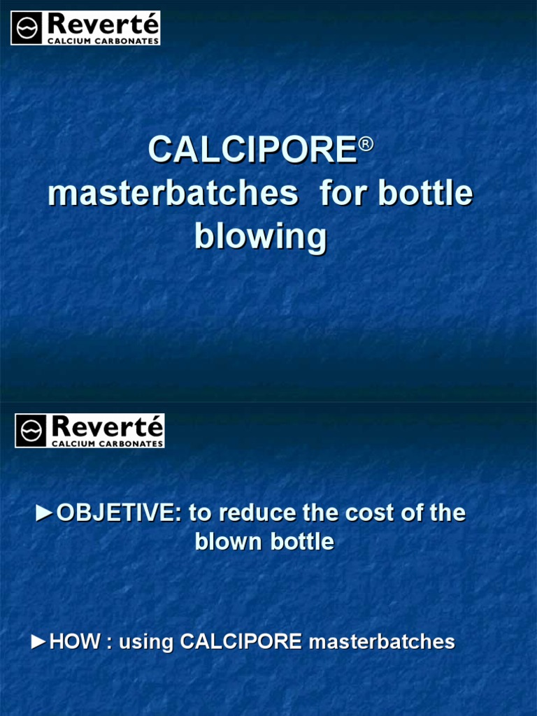 Calcipore Masterbatches For Bottle Blowing | PDF | Polymers ...