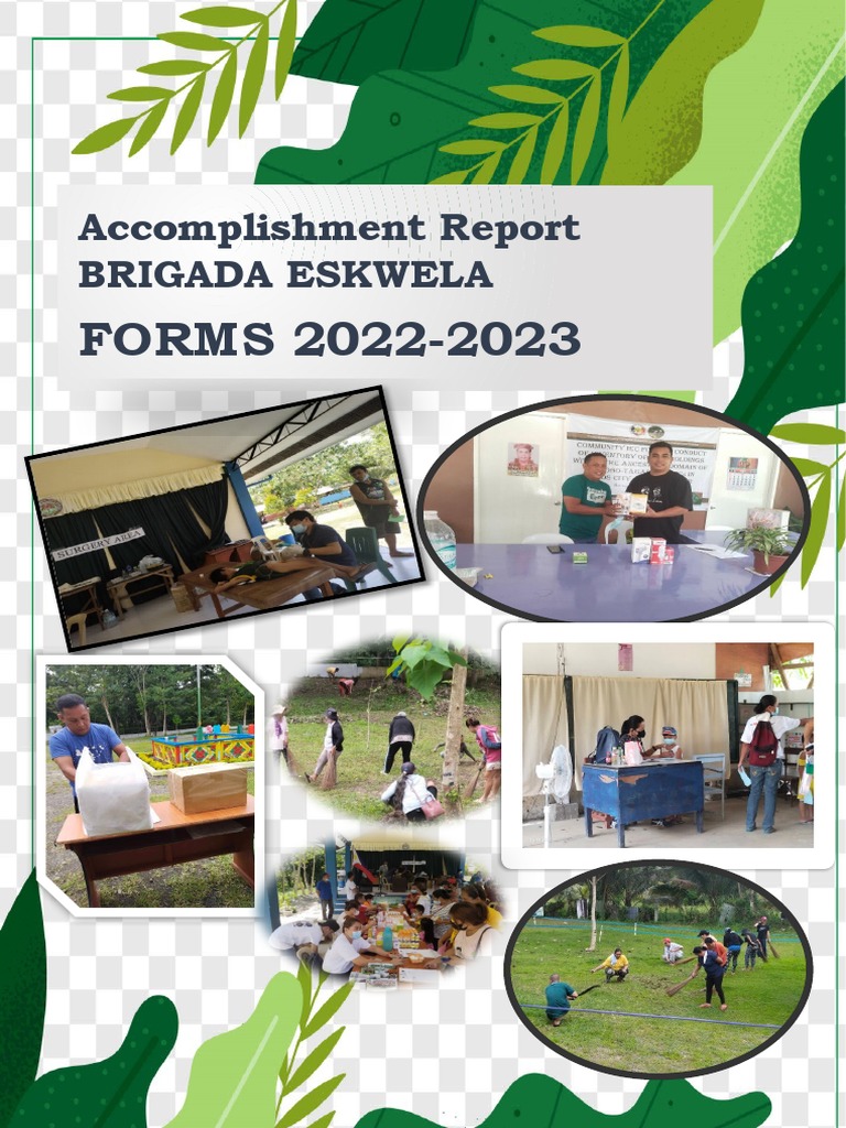 Accomplishment Report Brigada 2022-2023 | PDF