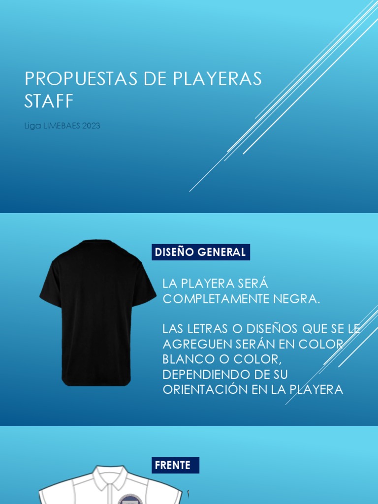 Playeras Staff | PDF