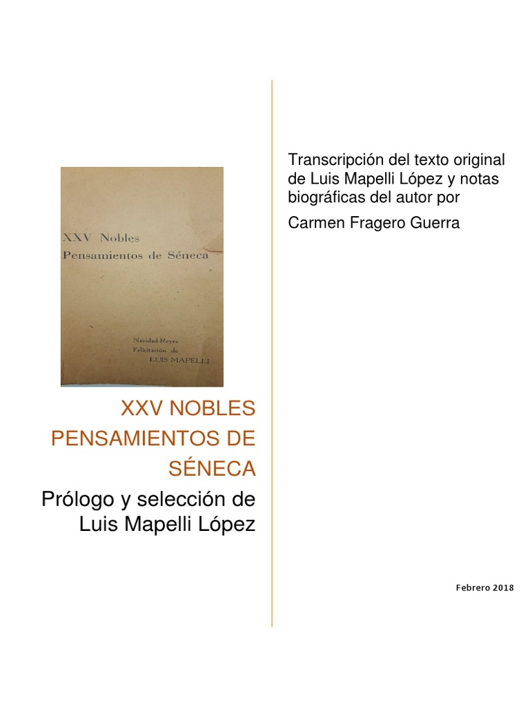 Fragmentos Séneca | PDF | Séneca El Joven | España