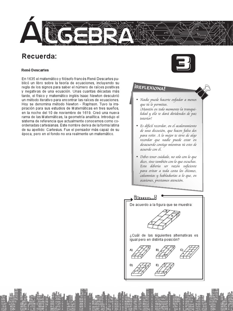 Algebra 5° 3 Bimestre | PDF | Ecuaciones | Número complejo