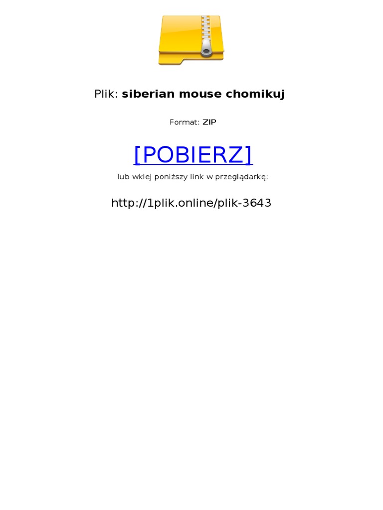 Siberian Mouse Chomikuj | PDF